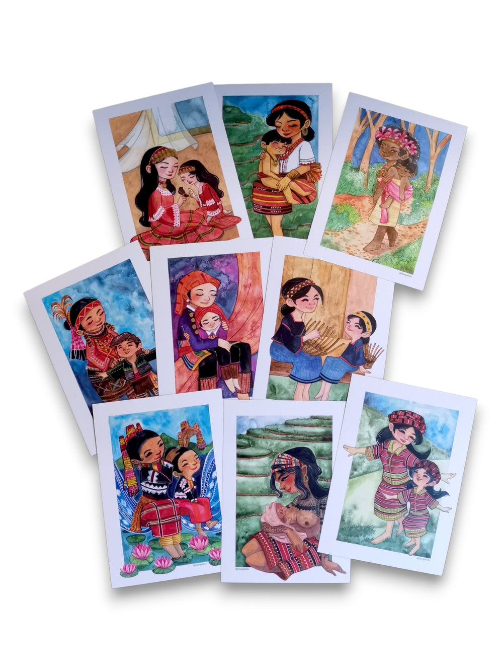 VMWC1 - Indigenous Filipino Mother & Child Cards | by: Jme Foronda - F ...