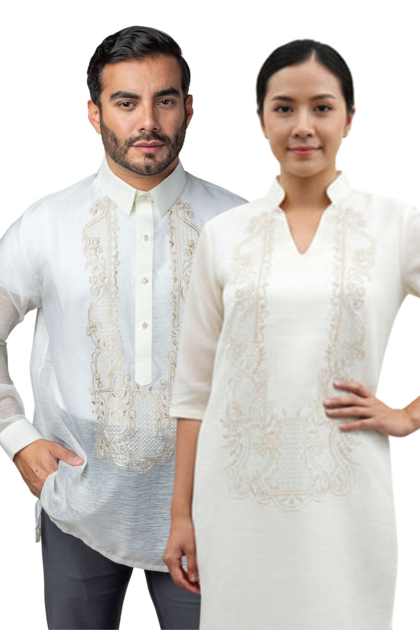 CB03 - Couple's Barong - Matching Barong Tagalog & Filipiniana (Items ...