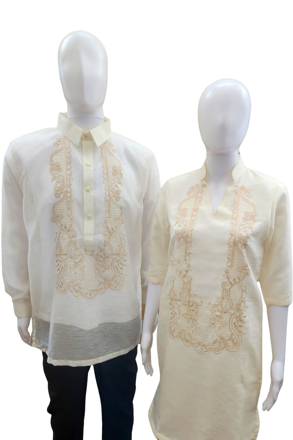 Couple's Barong Tagalog & Filipiniana Dress or Terno