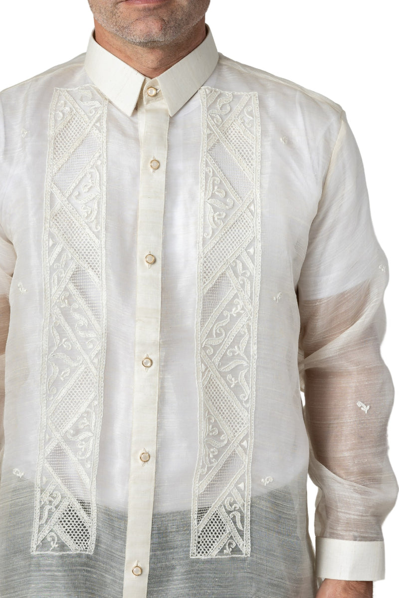 MK02 - Silk Pina Barong Tagalog – BARONG WAREHOUSE