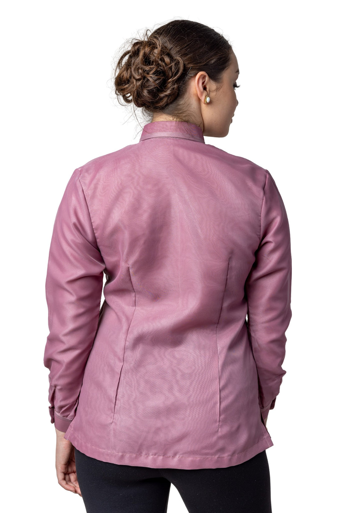WO11 - Women's Barong Tagalog Pink - Filipiniana