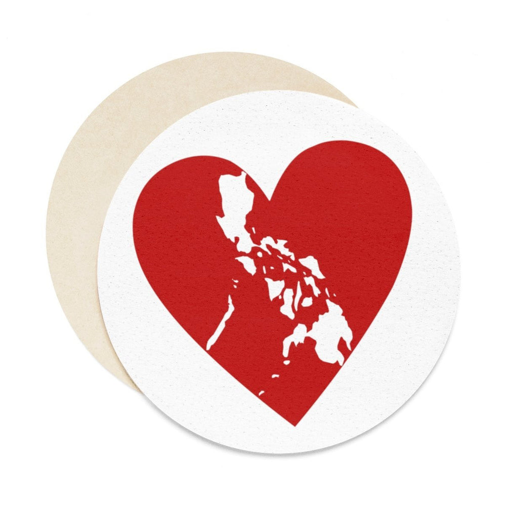 Pusong Pinoy - Round Paper Coaster Set – BARONG WAREHOUSE