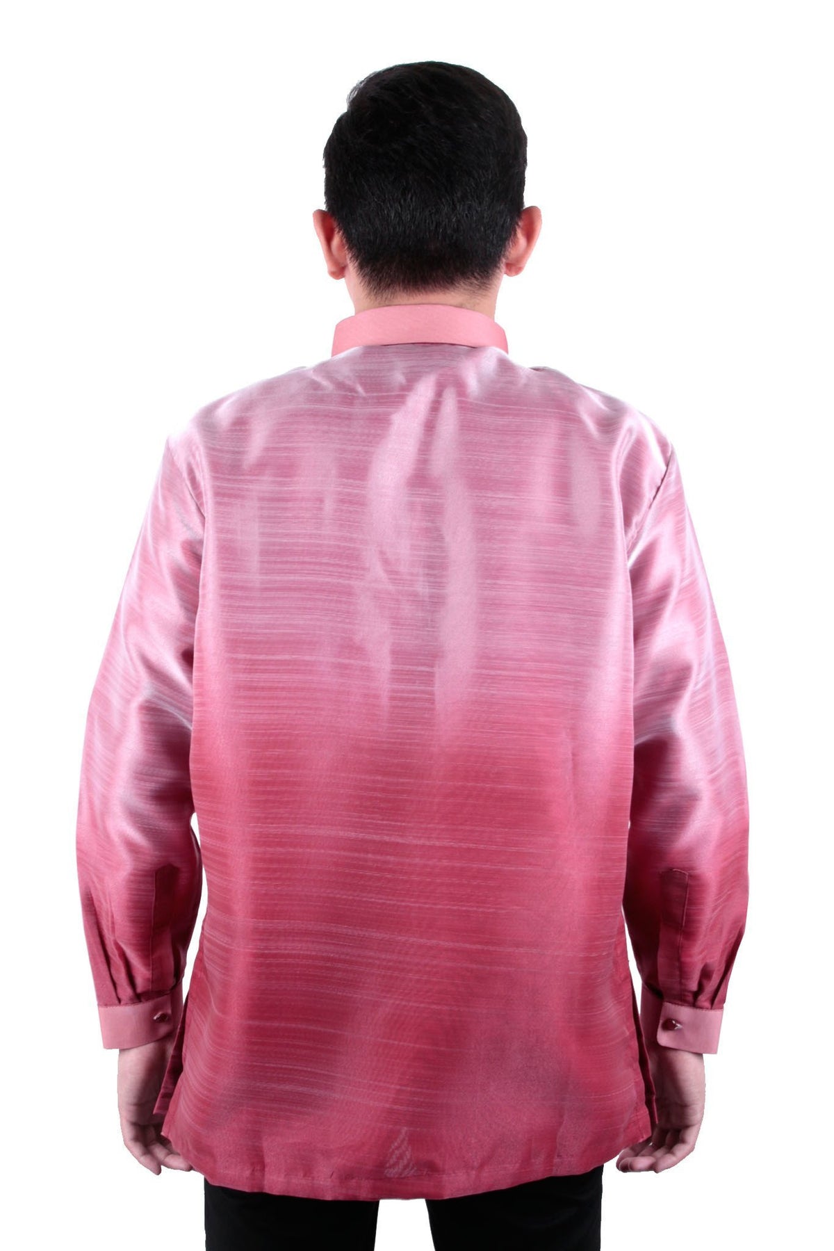 MO23 - Organza Pina Barong Tagalog with Lining Maroon