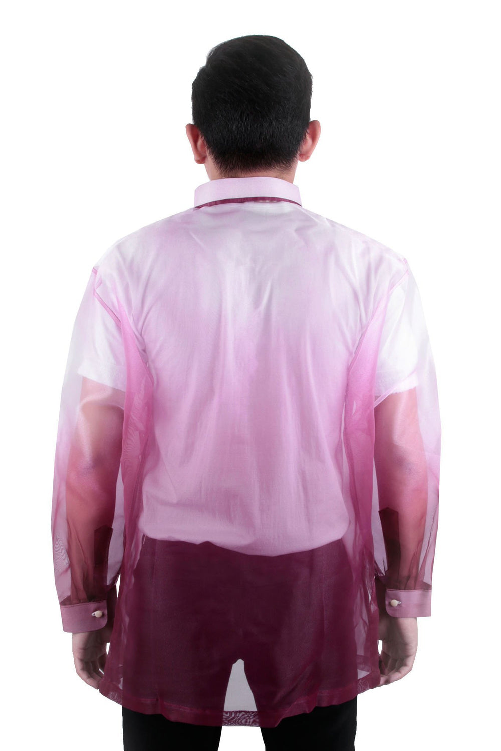 MO20 - MADE-TO-ORDER - Organza Painting Barong Tagalog Maroon – BARONG ...