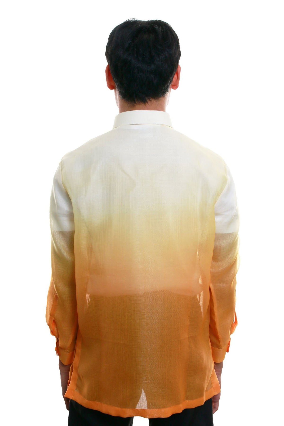 MC06 - MADE-TO-ORDER - Cocoon Pina Barong Tagalog Orange – BARONG WAREHOUSE