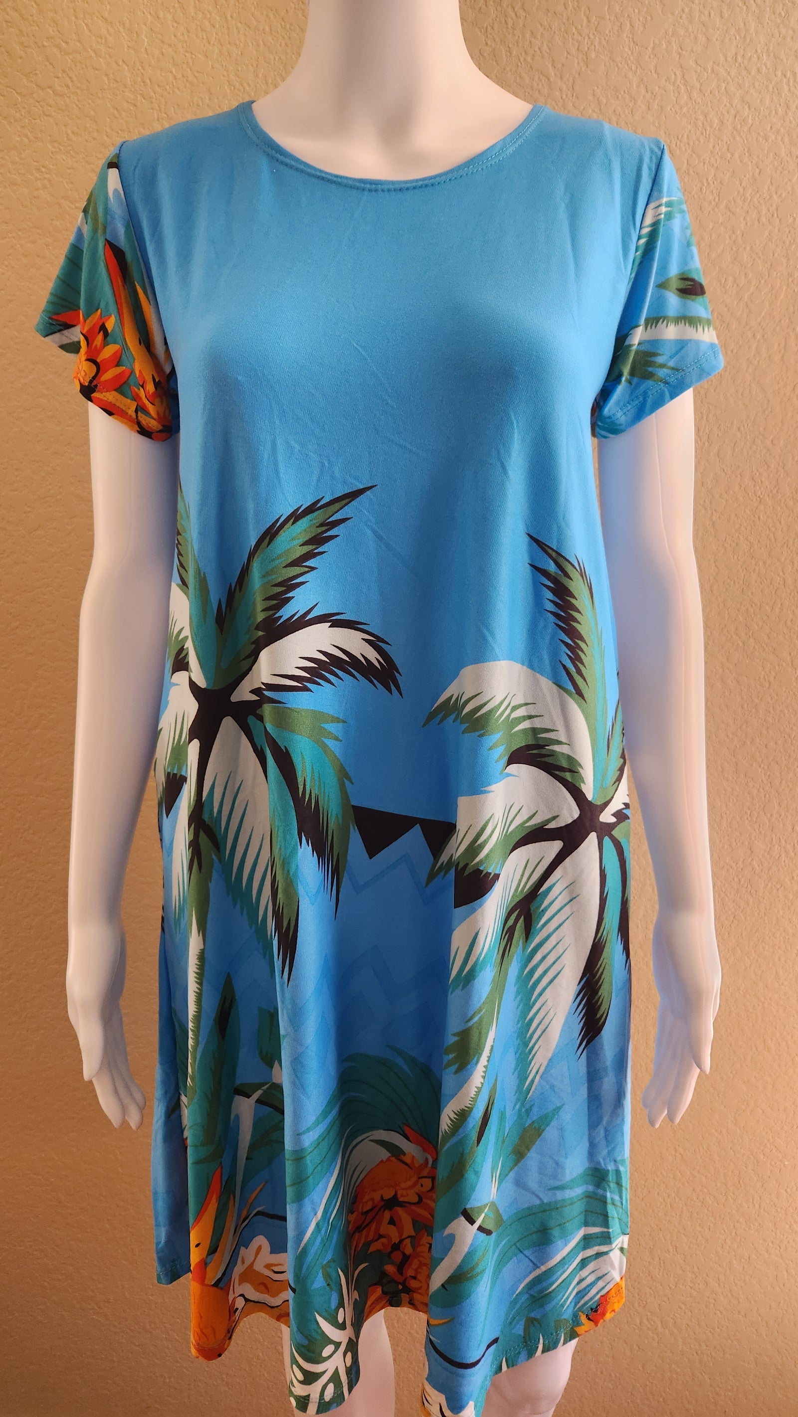 WT50 - Duster Filipina House Summer Comfortable Dress - Short-Sleeve