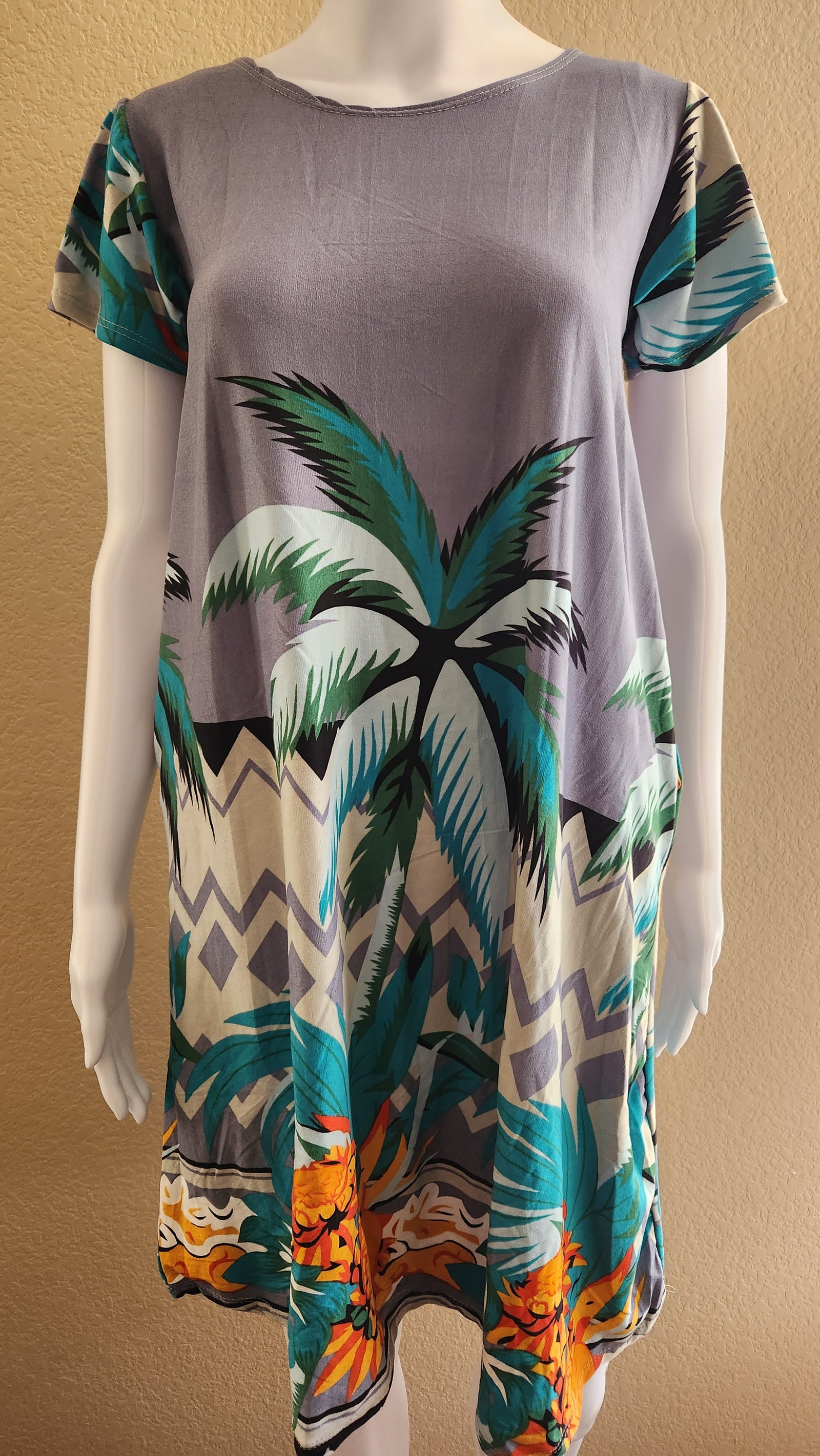 WT50 - Duster Filipina House Summer Comfortable Dress - Short-Sleeve